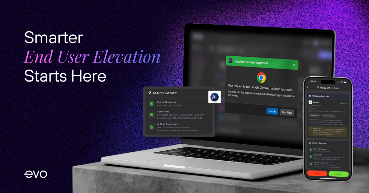 Evo Launches First AI-Powered End User Elevation Solution for MSPs at IT Nation Secure